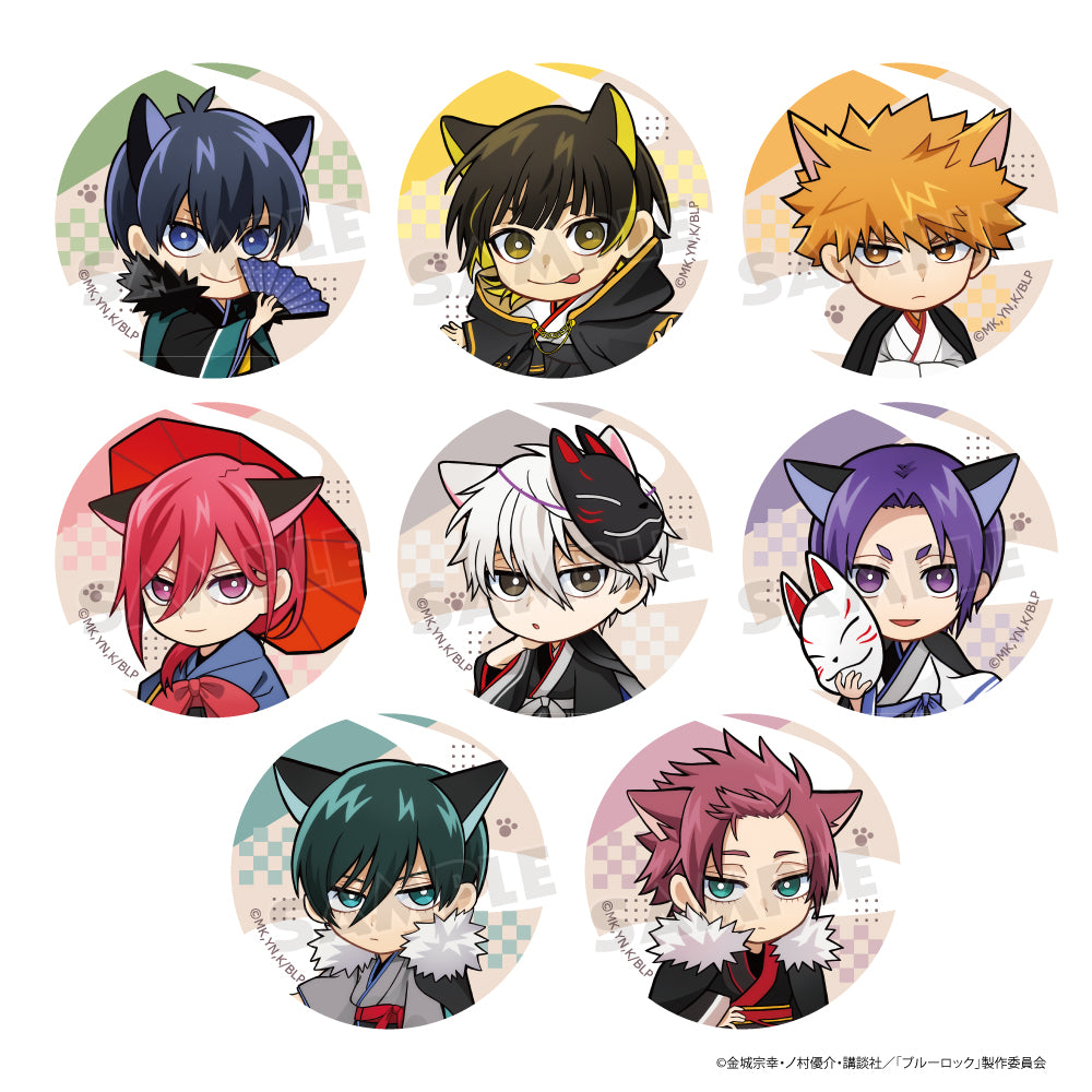 BLUE LOCK - KIMONO KEMOMIMI MINI CHARACTER CAN BADGE TRADING BLIND BOX ...