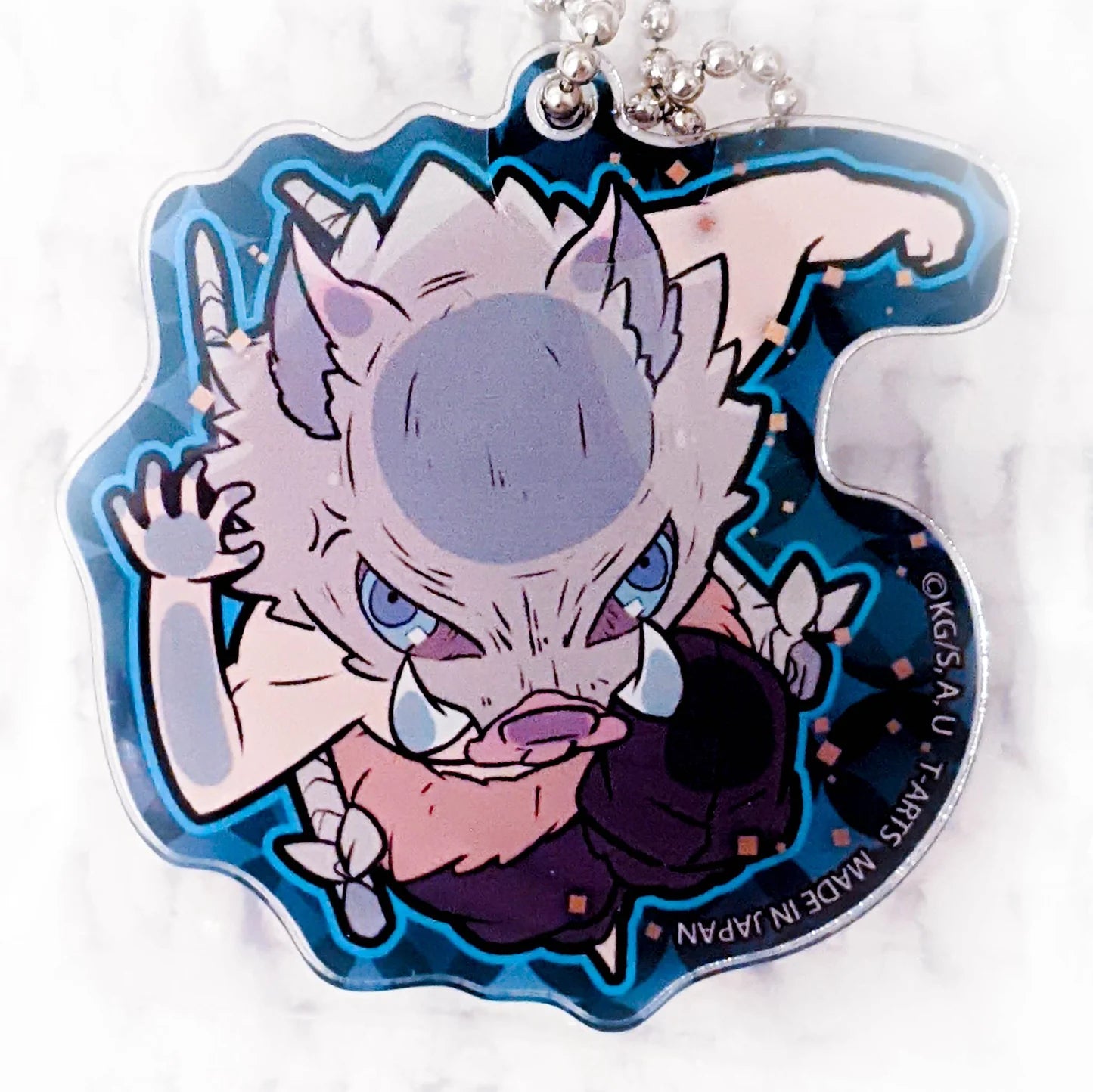 DEMON SLAYER MUGEN TRAIN INOSUKE HASHIBIRA DEFORMED ACRYLIC KEYCHAIN ...